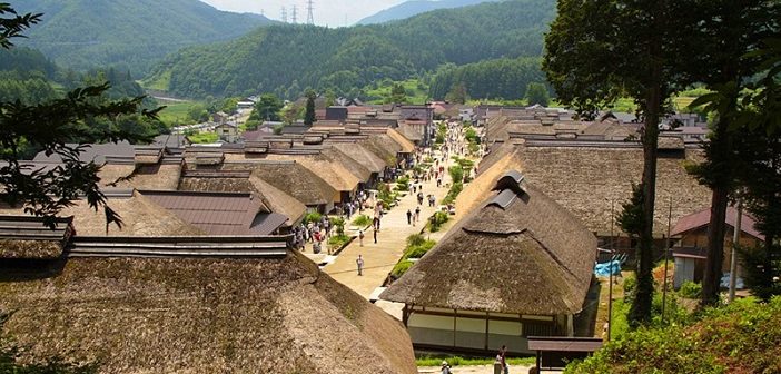 This is the original landscape of Japan! Ouchi-juku is the old post ...